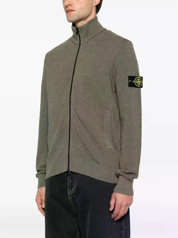 Stone Island Logo-patch Zip-up Cardigan