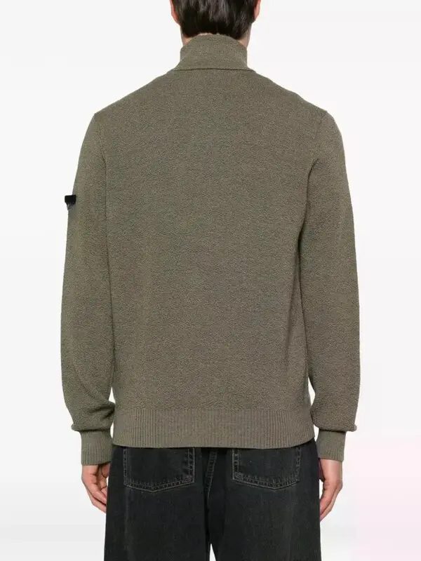 Stone Island Logo-patch Zip-up Cardigan