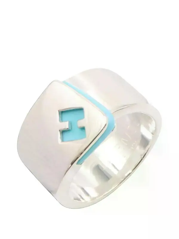 Hermès 2010s Candy Cut-out-h Ring