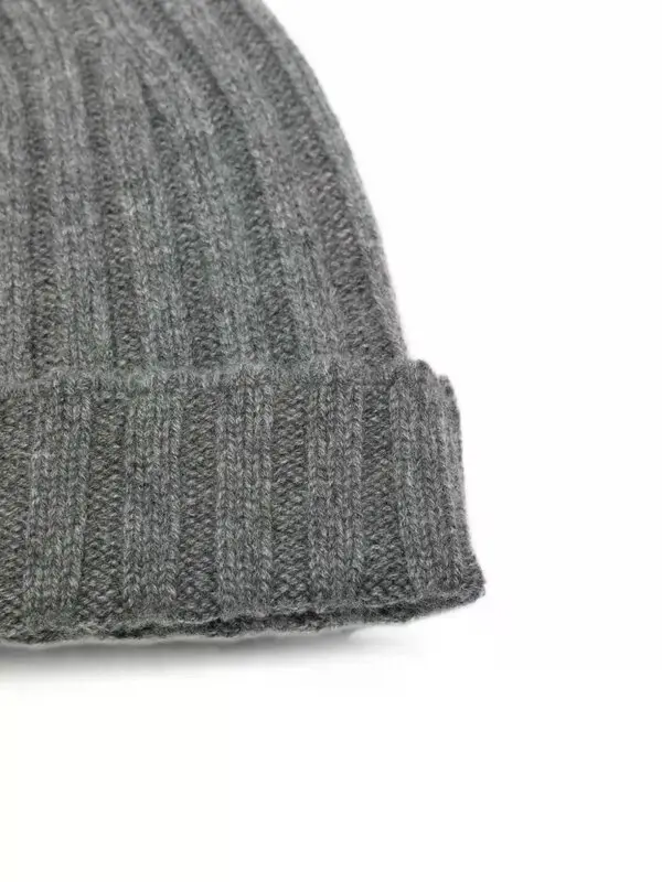 FILIPPO DE LAURENTIIS Ribbed-knit Beanie Hat