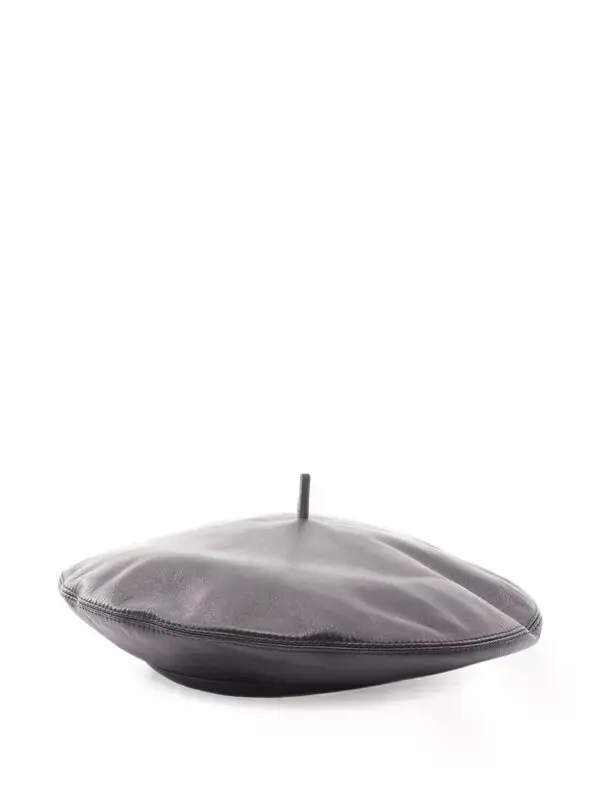 Dior 2010s Leather Beret Hat