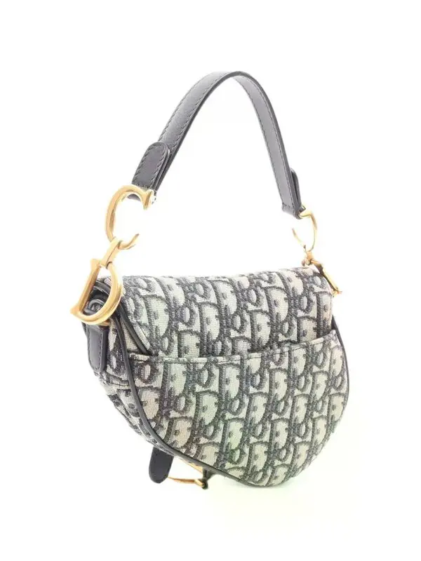 Dior 2010s Mini Saddle Oblique Shoulder Bag