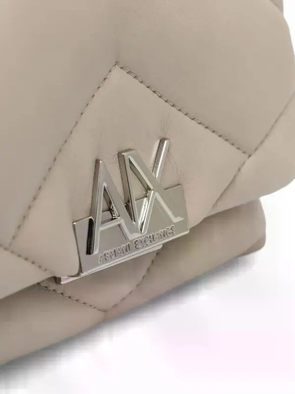 Armani Exchange Quilted Leather Shoulder Bag