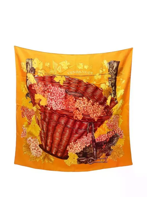 Hermès 2010s Vendanges Scarf - Orange