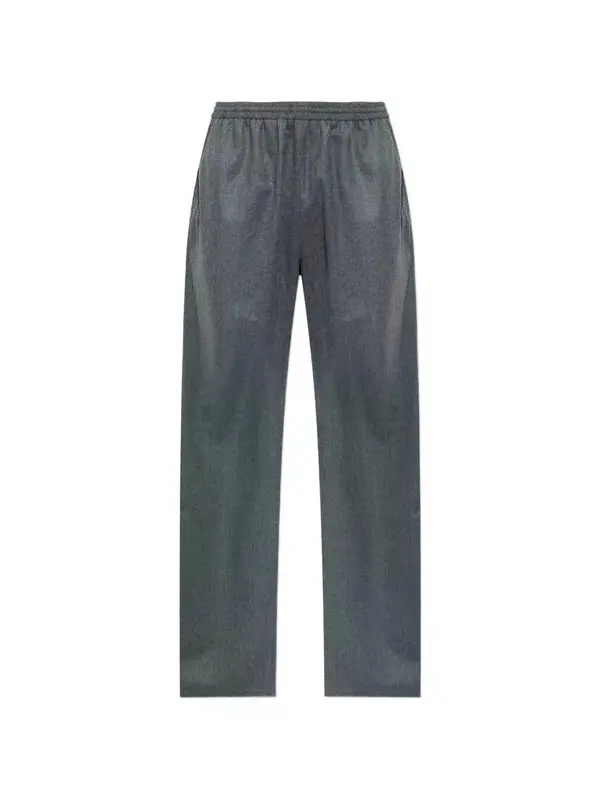 LANVIN Fluid Wool Flannel Trousers