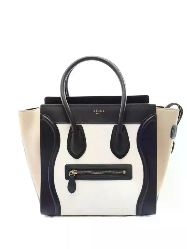 Celine 2010s Luggage Micro Tote Bag - Black