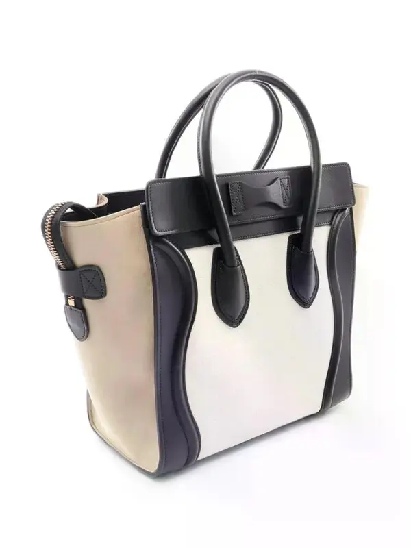 Celine 2010s Luggage Micro Tote Bag - Black