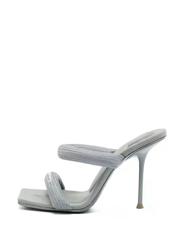 Alexander Wang Julie Tubular-strap Heeled Sandals - Grey