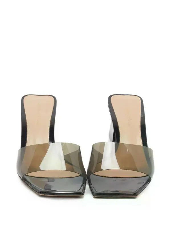 GIANVITO ROSSI Cosmic Square-toe Sandals - Black