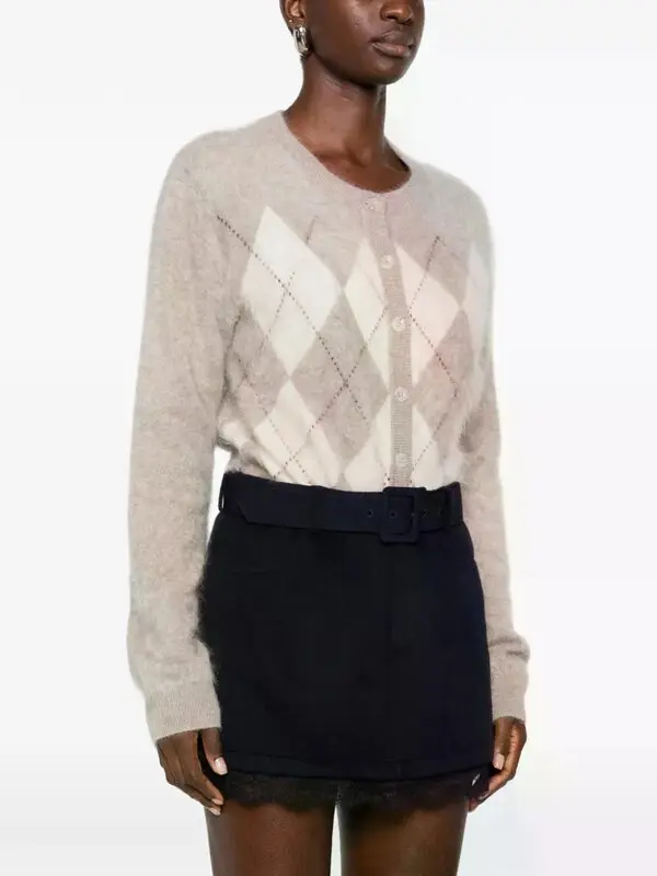 SELF-PORTRAIT Belted Lace-trim Shorts