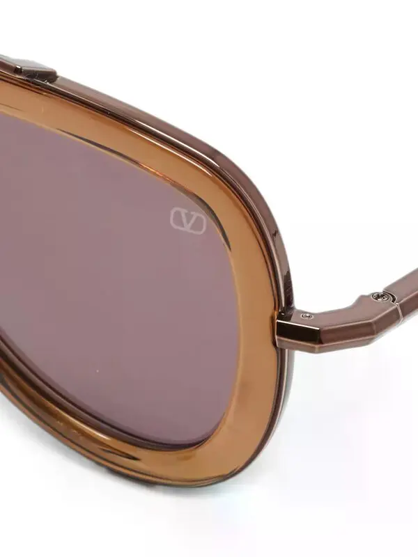 Valentino Garavani Vl Story Pilot-frame Sunglasses