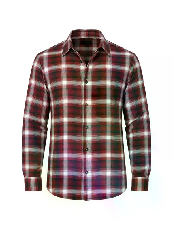 Armani Exchange Check-print Long-sleeve Shirt