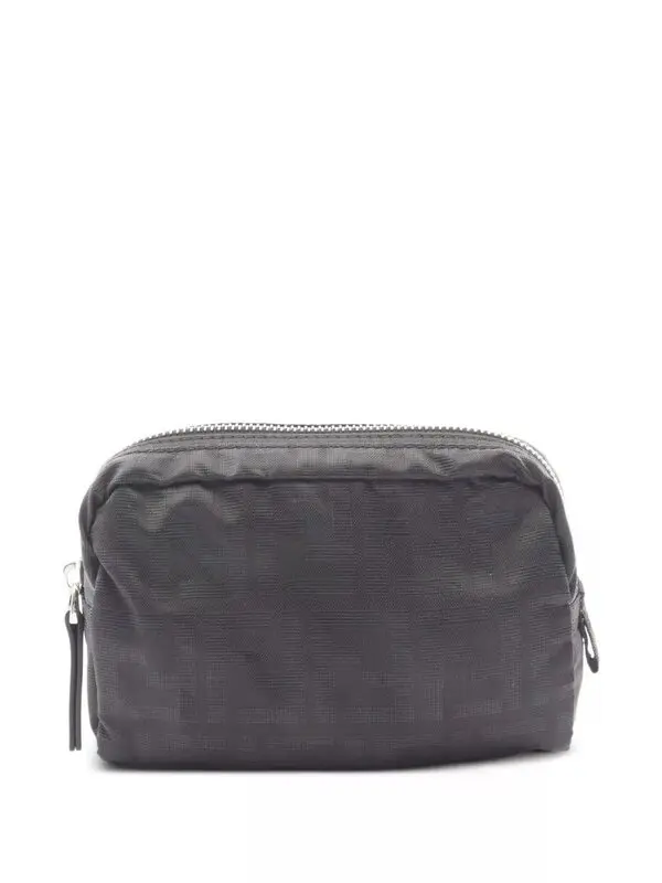 Fendi 2020s Zucca Pouch - Black