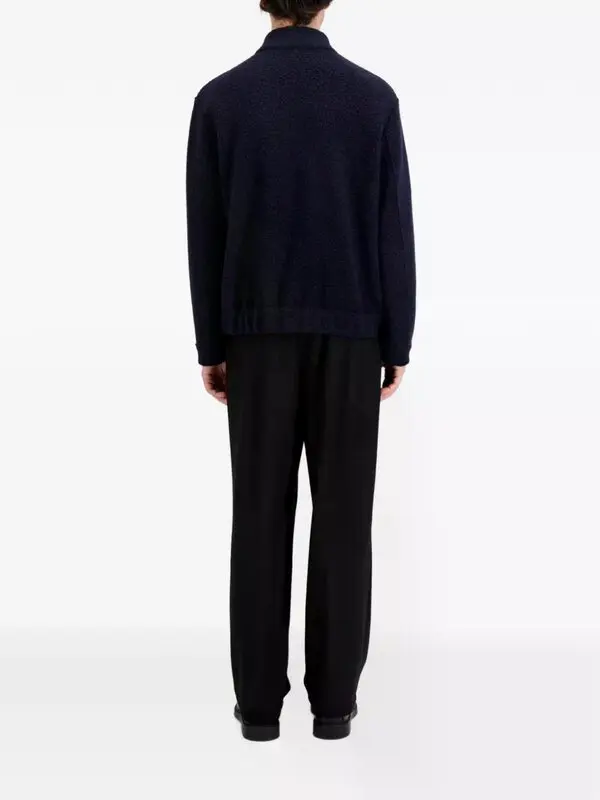 Harris Wharf London Bouclé-knit Bomber Jacket