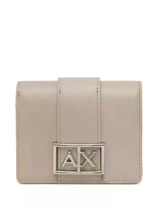 Armani Exchange Logo-plaque Bi-fold Wallet - Neutrals