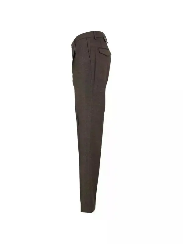 Incotex Pleated Wool-blend Trousers
