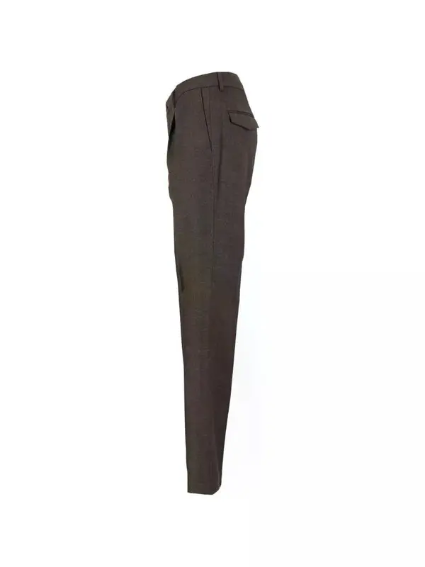Incotex Pleated Wool-blend Trousers
