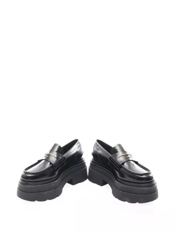 ALEXANDER WANG 2010s Metal Logo Platform Loafers