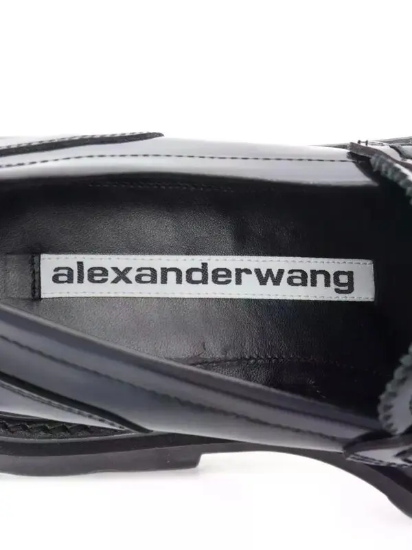 ALEXANDER WANG 2010s Metal Logo Platform Loafers