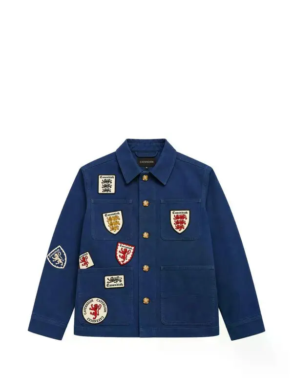 CAVENDISH Patch-detail Cotton Jacket