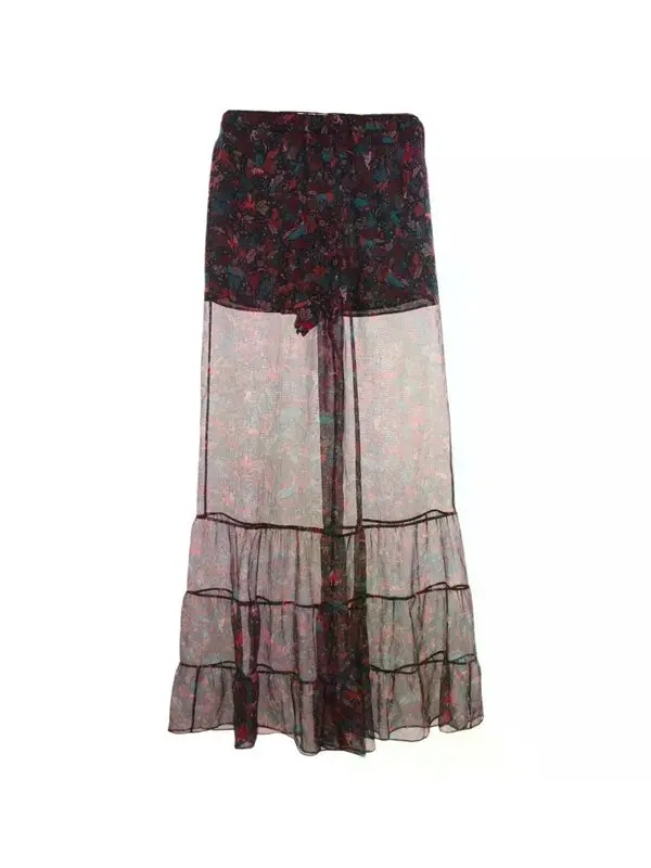 Hermès 2010s All-over Pattern Silk Trousers