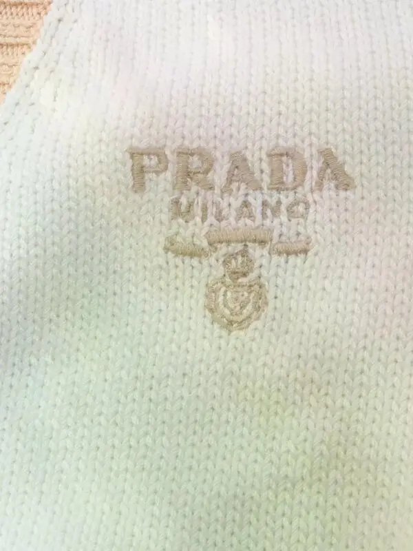 Prada 2010s Logo-embroidered Cropped Cardigan
