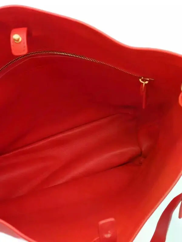Bottega Veneta 2010s Leather Shoulder Bag - Red