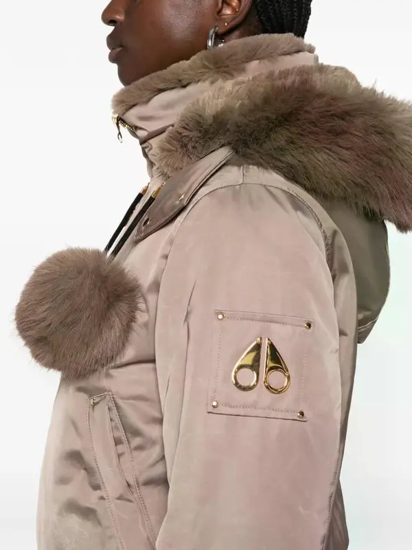 Moose Knuckles Zip-fastening Hooded Bomber Jacket - Neutrals