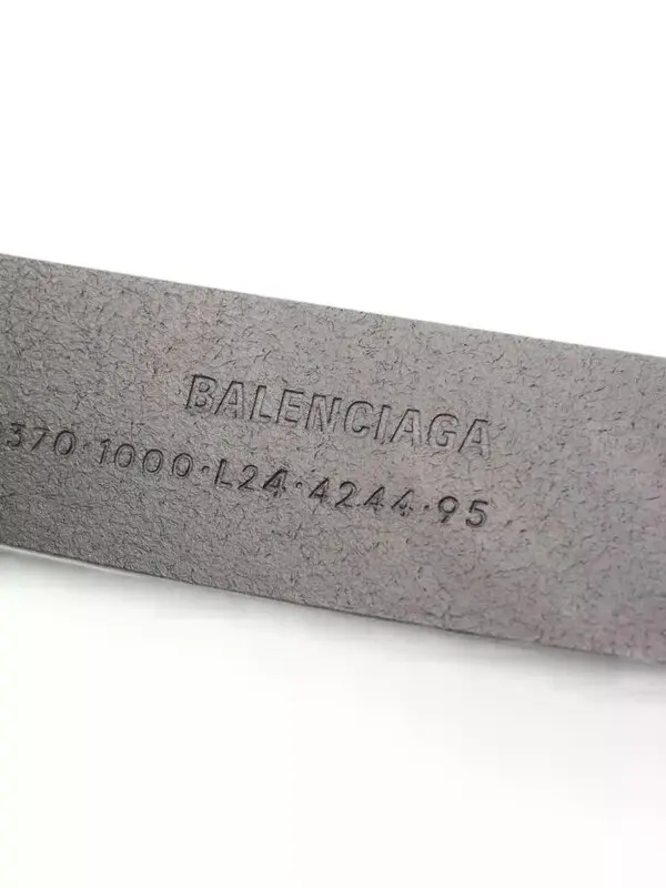 Balenciaga 2010s Bb Logo Buckle Belt