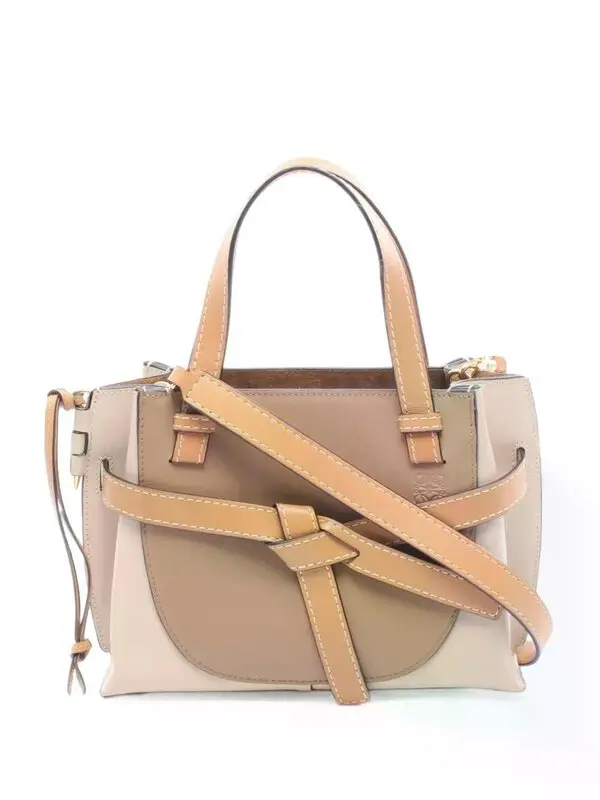 Loewe Mini Gate Tote Bag - Neutrals