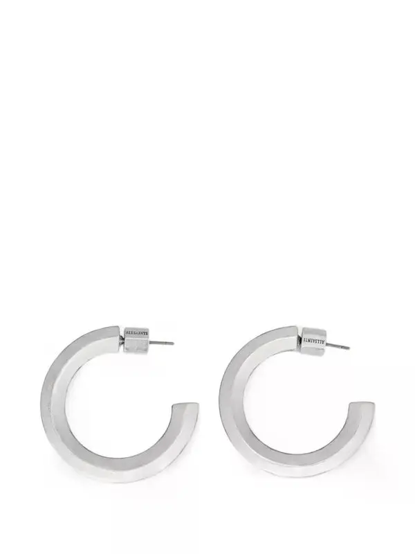 ALLSAINTS Chunky Hoop Earrings - Silver
