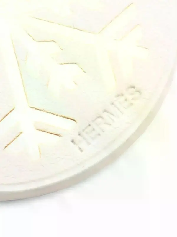 Hermès 2010s Snowflakes Veau Swift Bag Charm - Neutrals