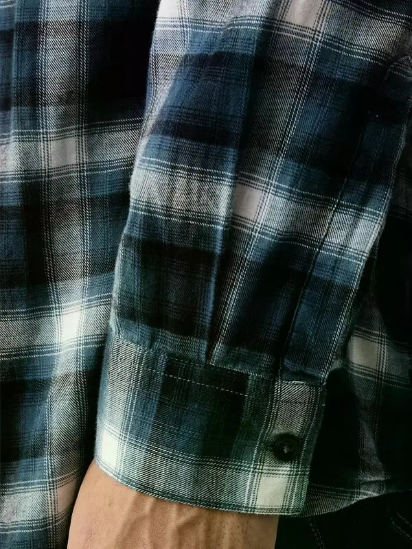Armani Exchange Check-pattern Long-sleeve Shirt