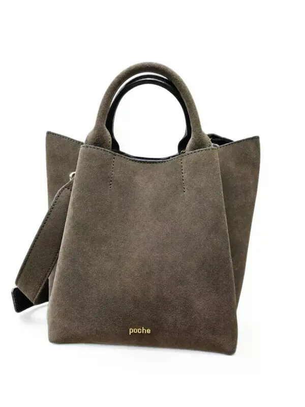 POCHE PARIS Torba Suede Logo-lettering Tote Bag