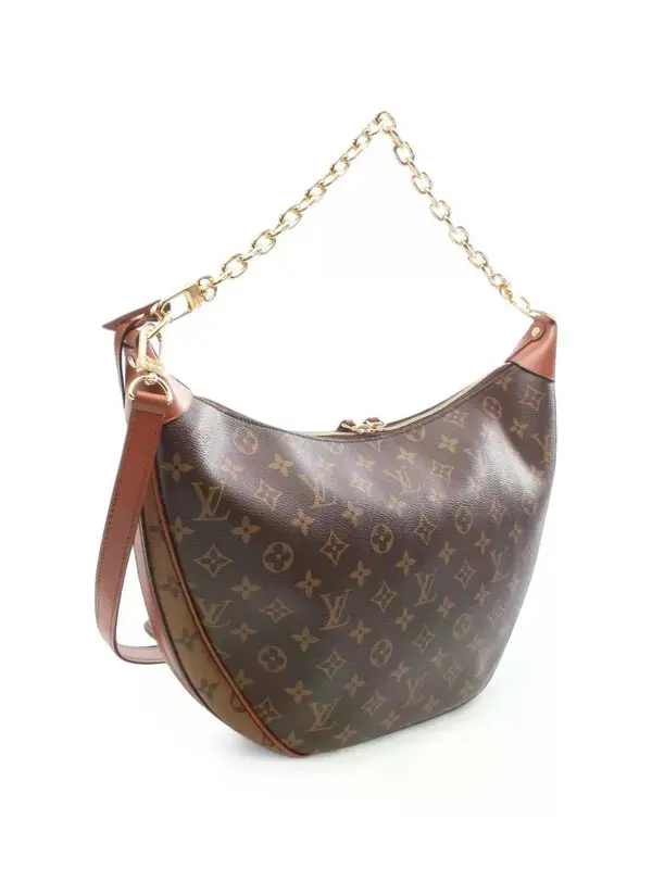 LOUIS VUITTON Monogram Reverse Loop Hobo Bag - Brown