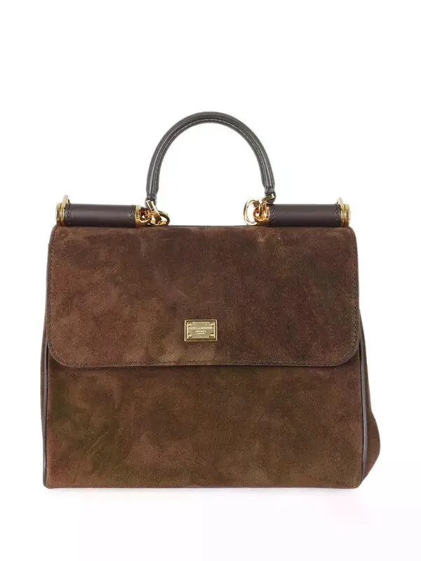 Dolce & Gabbana Small My Sicily Handbag In Split Calfskin