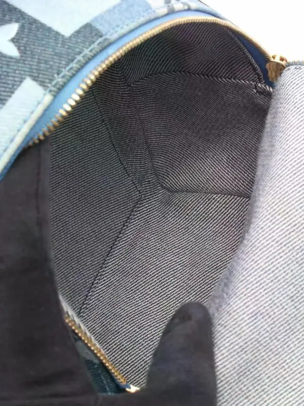 LOUIS VUITTON 2019 Palm Springs Monogram Denim Backpack