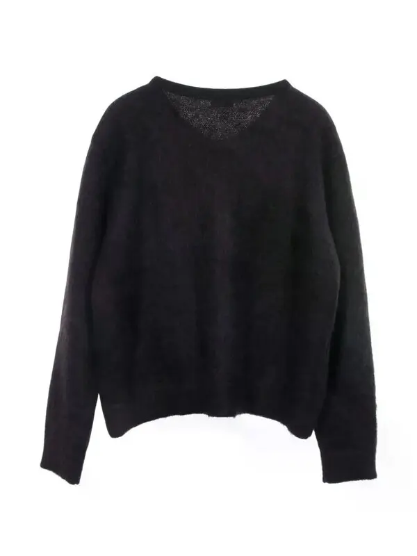 Celine 2010s Triomphe Button Cardigan