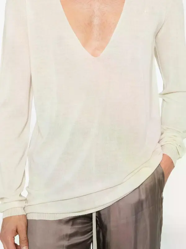 Rick Owens Plunging V-neck Sweater
