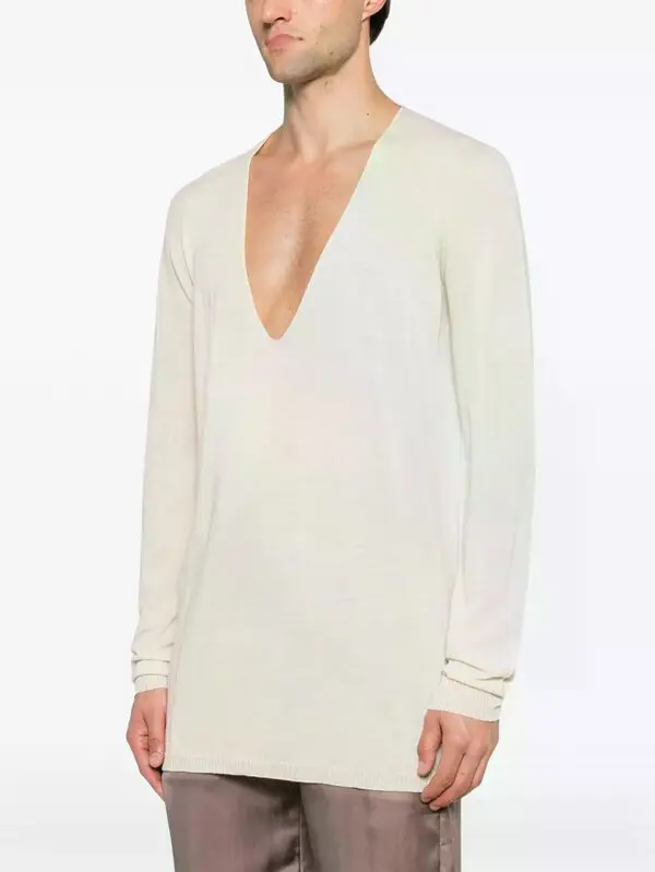 Rick Owens Plunging V-neck Sweater