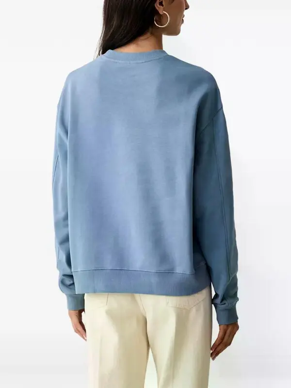 Marc O'polo Ribbed-trim Sweatshirt - Blue