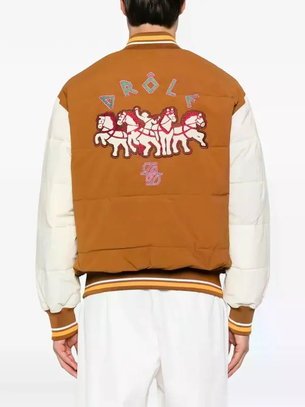 Drole De Monsieur Embroidered Padded Jacket