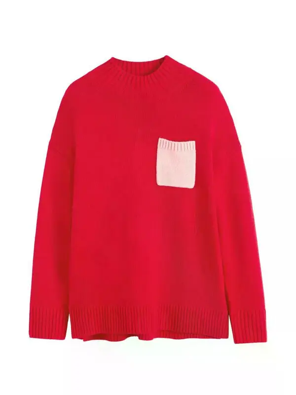Chinti & Parker Chest-pocket Sweater - Red