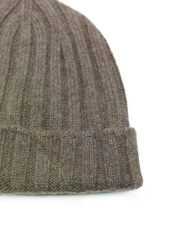 FILIPPO DE LAURENTIIS Ribbed-knit Beanie Hat