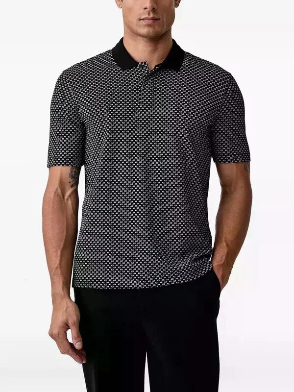 Armani Exchange Logo-print Short-sleeve Polo Shirt