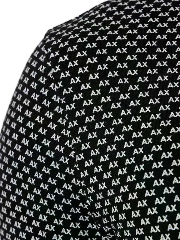 Armani Exchange Logo-print Short-sleeve Polo Shirt