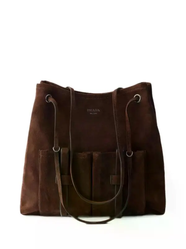 Prada Route Large Suede Bag