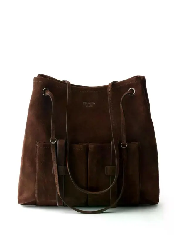 Prada Route Large Suede Bag