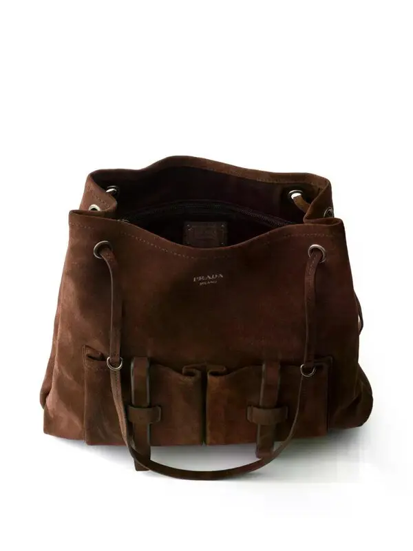 Prada Route Large Suede Bag