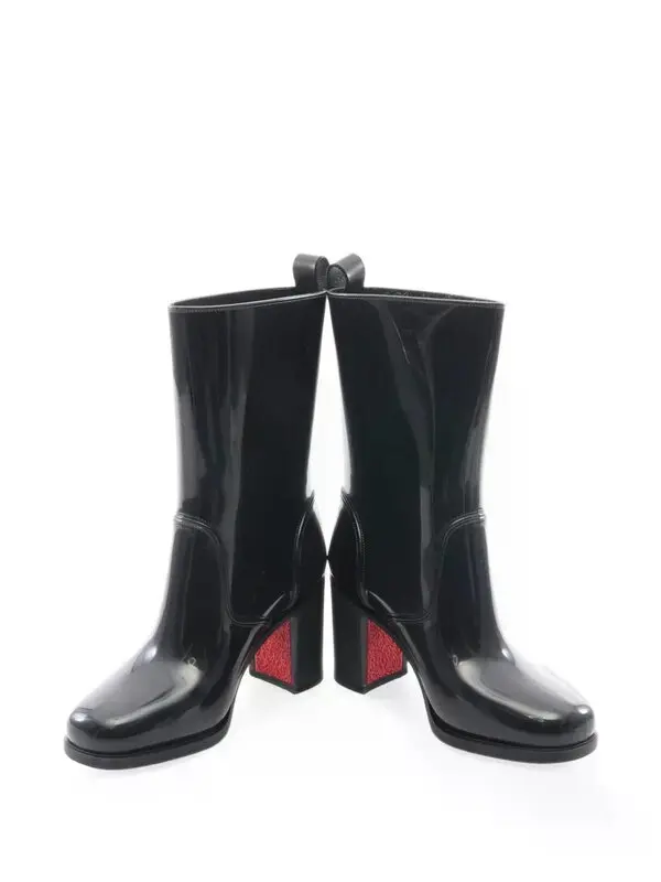 CHRISTIAN LOUBOUTIN 2000s Block-heel Rain Boots